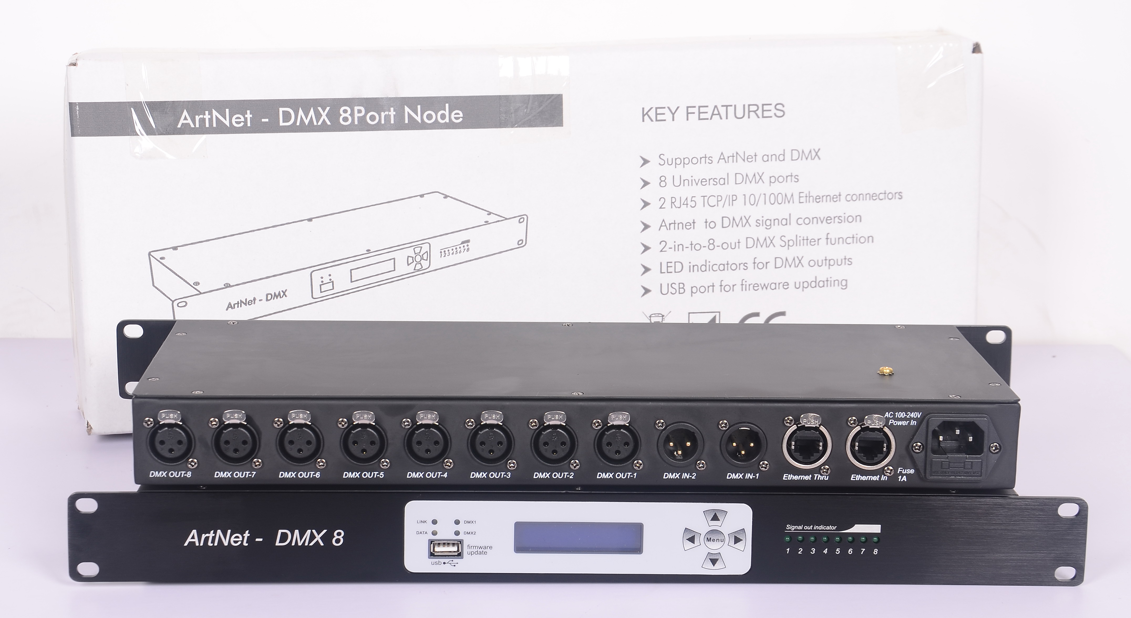 Световый пульт, контроллер DMX Proton ArtNet-DMX 8 Port Node купить в ...